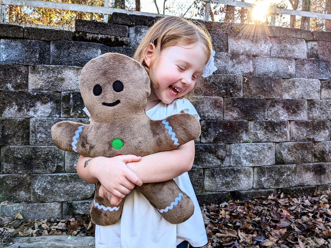Gingerbread Man Plushie PDF Sewing Pattern, Christmas Plushie, Stuffies ...