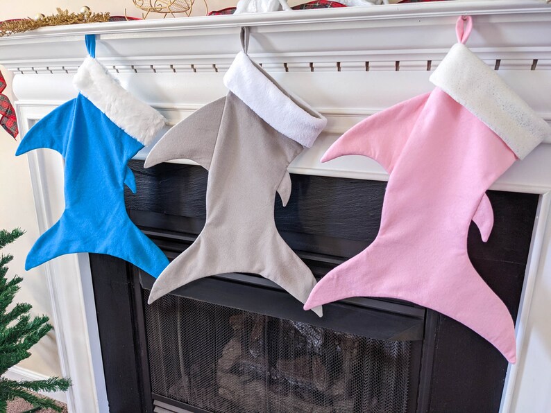 Mermaid and Shark Stocking PDF Sewing Pattern Bundle - Etsy