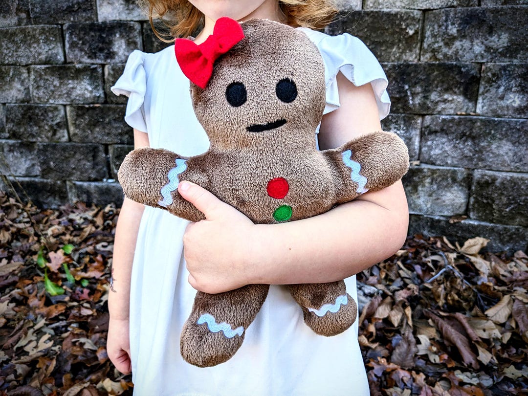 Gingerbread Man Plushie PDF Sewing Pattern, Christmas Plushie, Stuffies ...