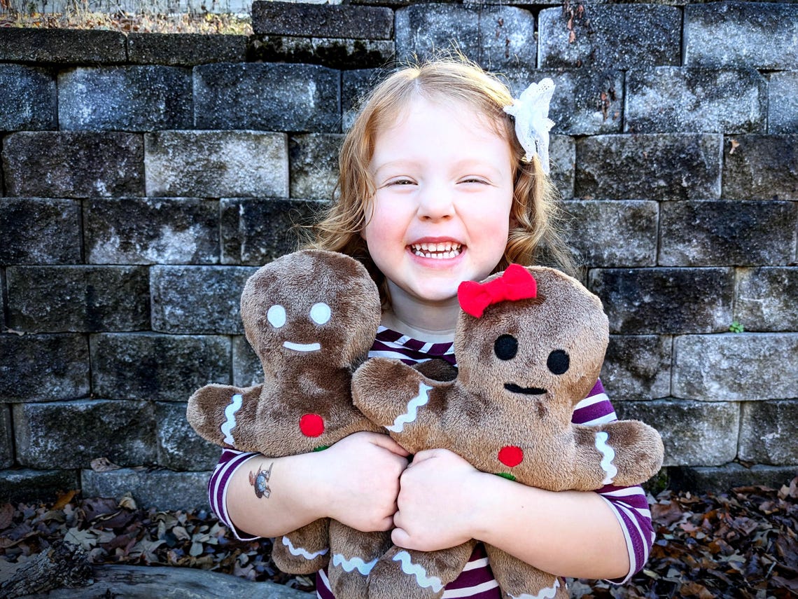 Gingerbread Man Plushie PDF Sewing Pattern, Christmas Plushie, Stuffies ...