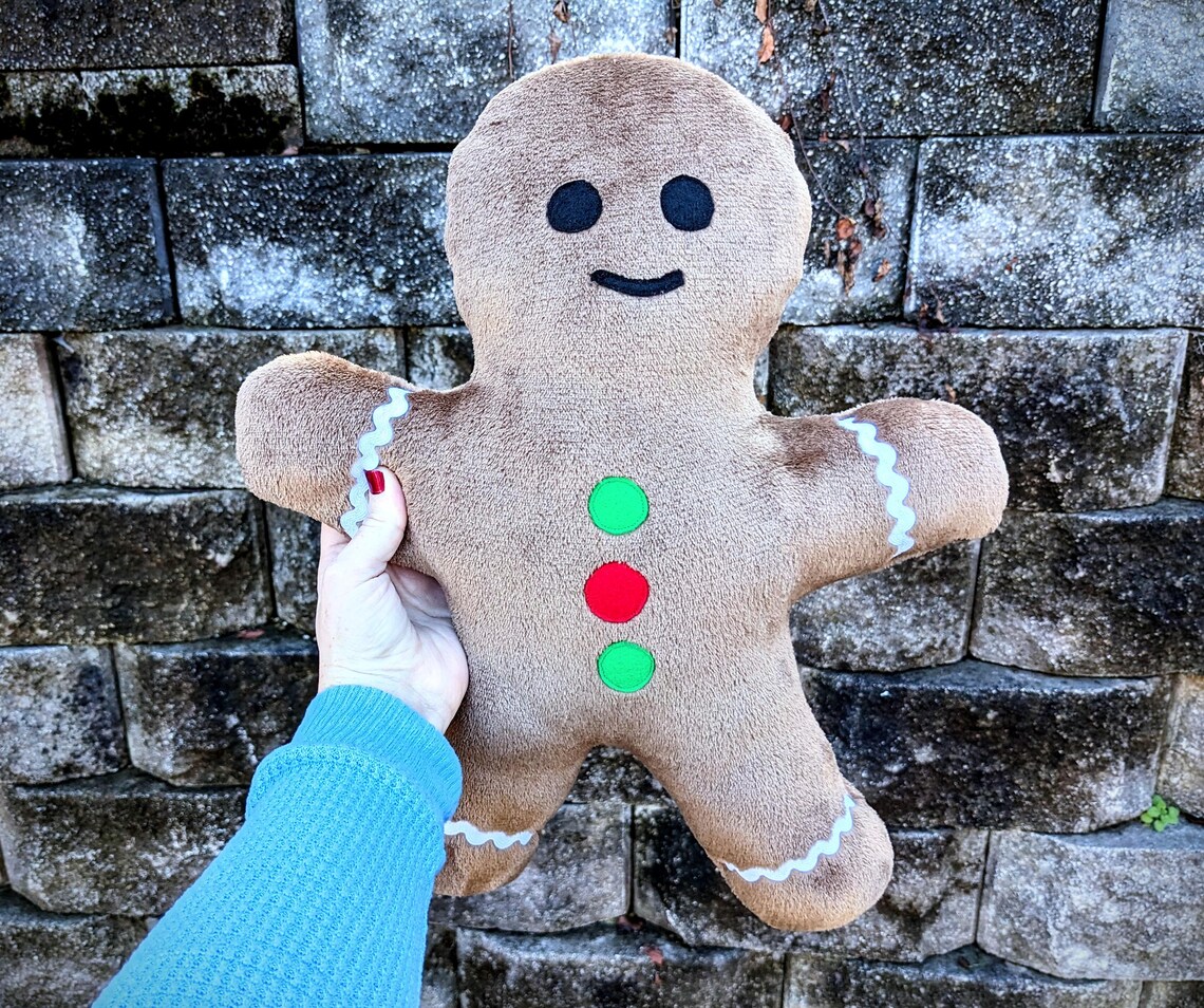 Gingerbread Man Plushie PDF Sewing Pattern, Christmas Plushie, Stuffies ...