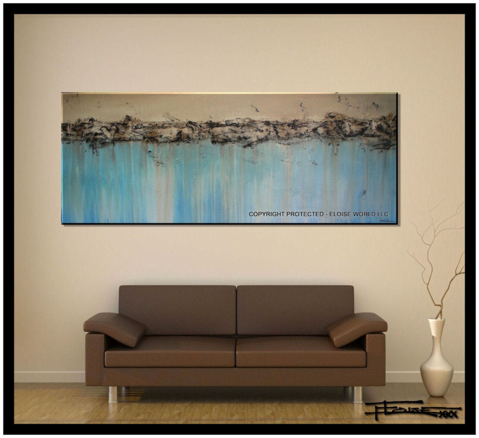 Modern, Abstract, Canvas Painting, Wall Art, Two Sizes Available ...