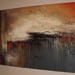 Abstract Canvas Painting, Modern Wall Art, HUGE 60 X 30 Inch, Ready to ...
