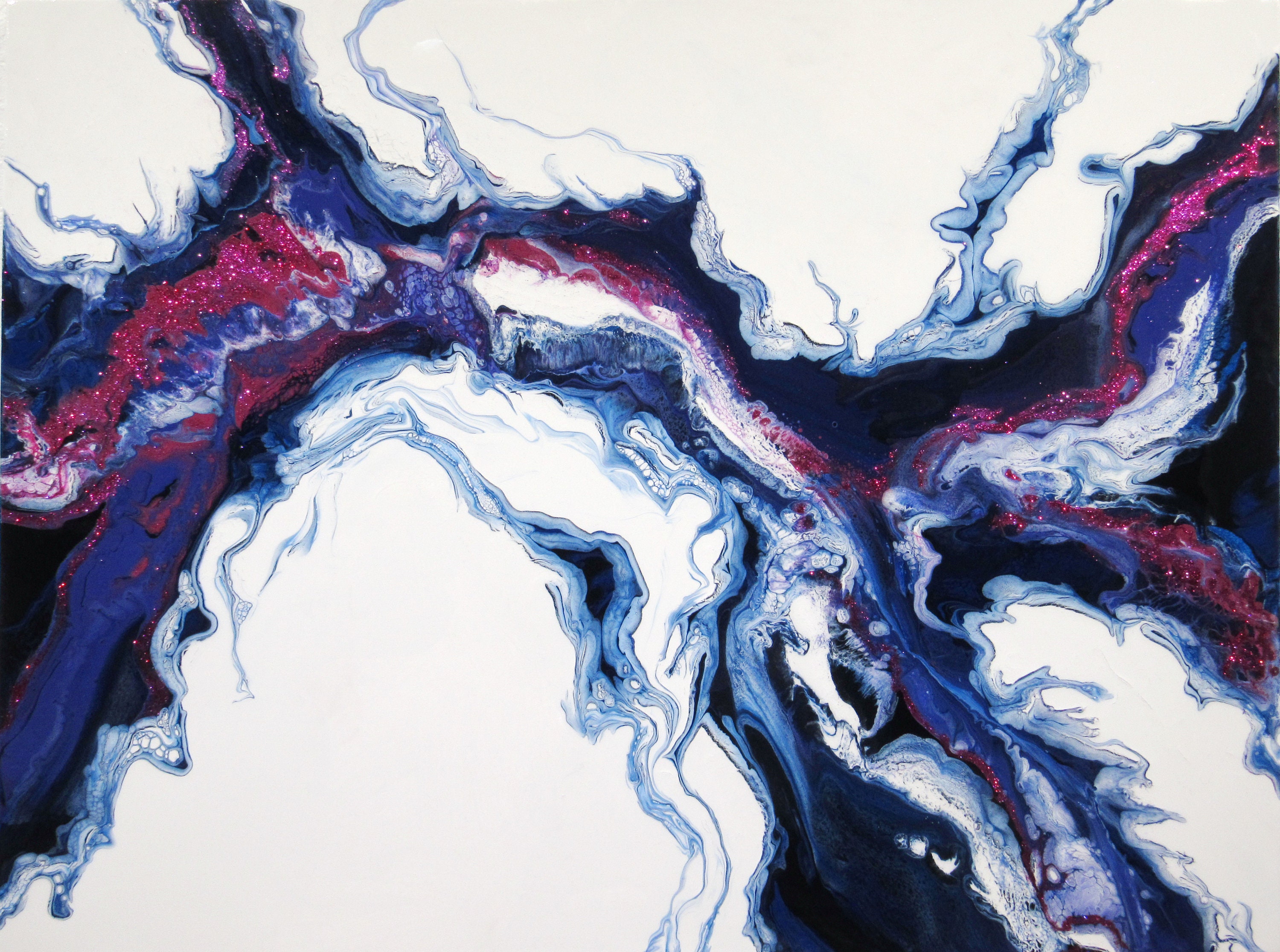 Original Resin Painting High Gloss Extra Large Wall Art | Etsy