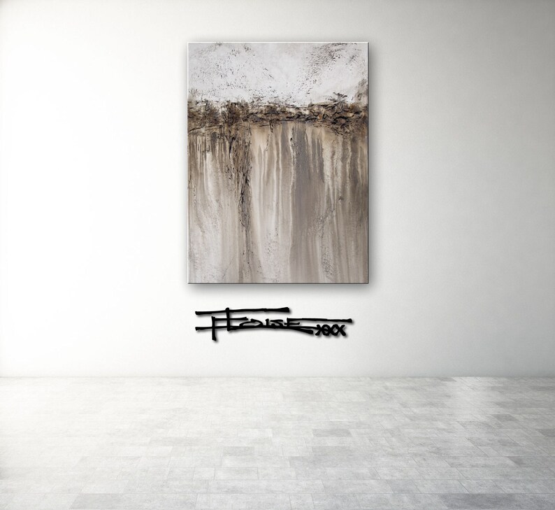 Textured Abstract Painting, Modern Canvas Wall Art, Limited Edition ...