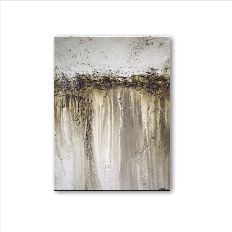 Modern Canvas Wall Art, Textured Abstract Painting, Ready to Hang ...