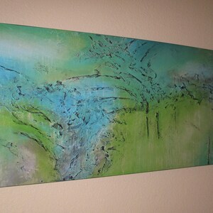HUGE Abstract Canvas Painting: Textured Modern Wall Art (60x30 Inch) - Etsy