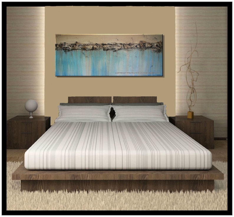 Modern Abstract Canvas Painting Wall Art Two Sizes - Etsy