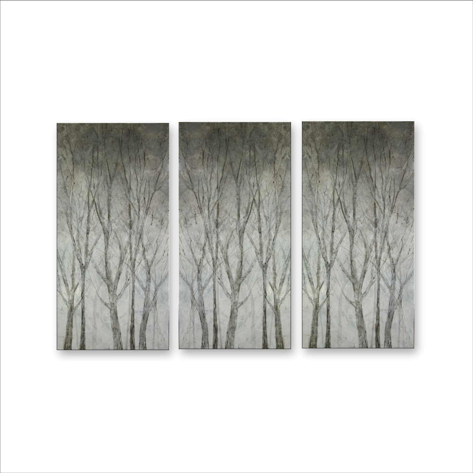 3 Piece Painting Extra Large Wall Art Modern Textured Tree | Etsy