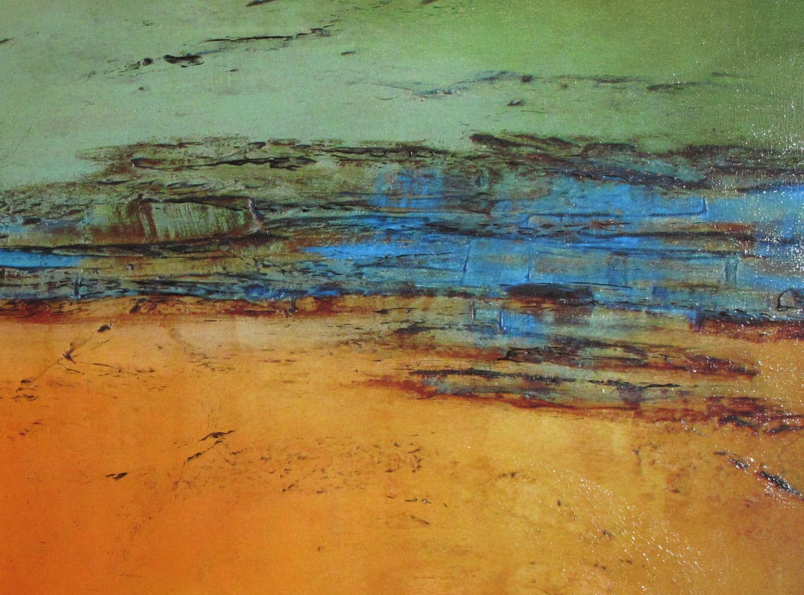 Modern Abstract Textured Canvas Painting Limited Edition | Etsy