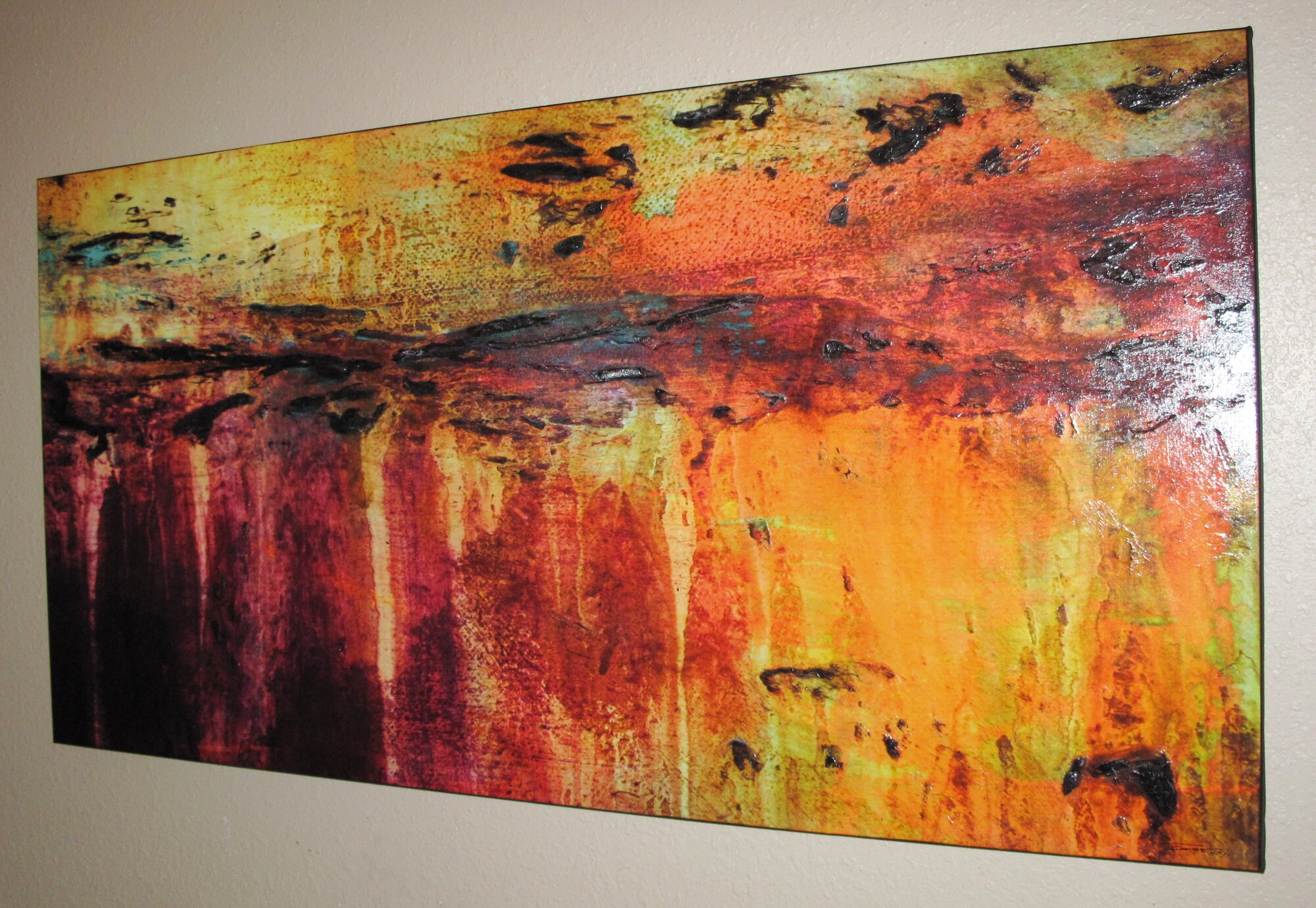 Modern Abstract Textured Canvas Painting Limited Edition | Etsy