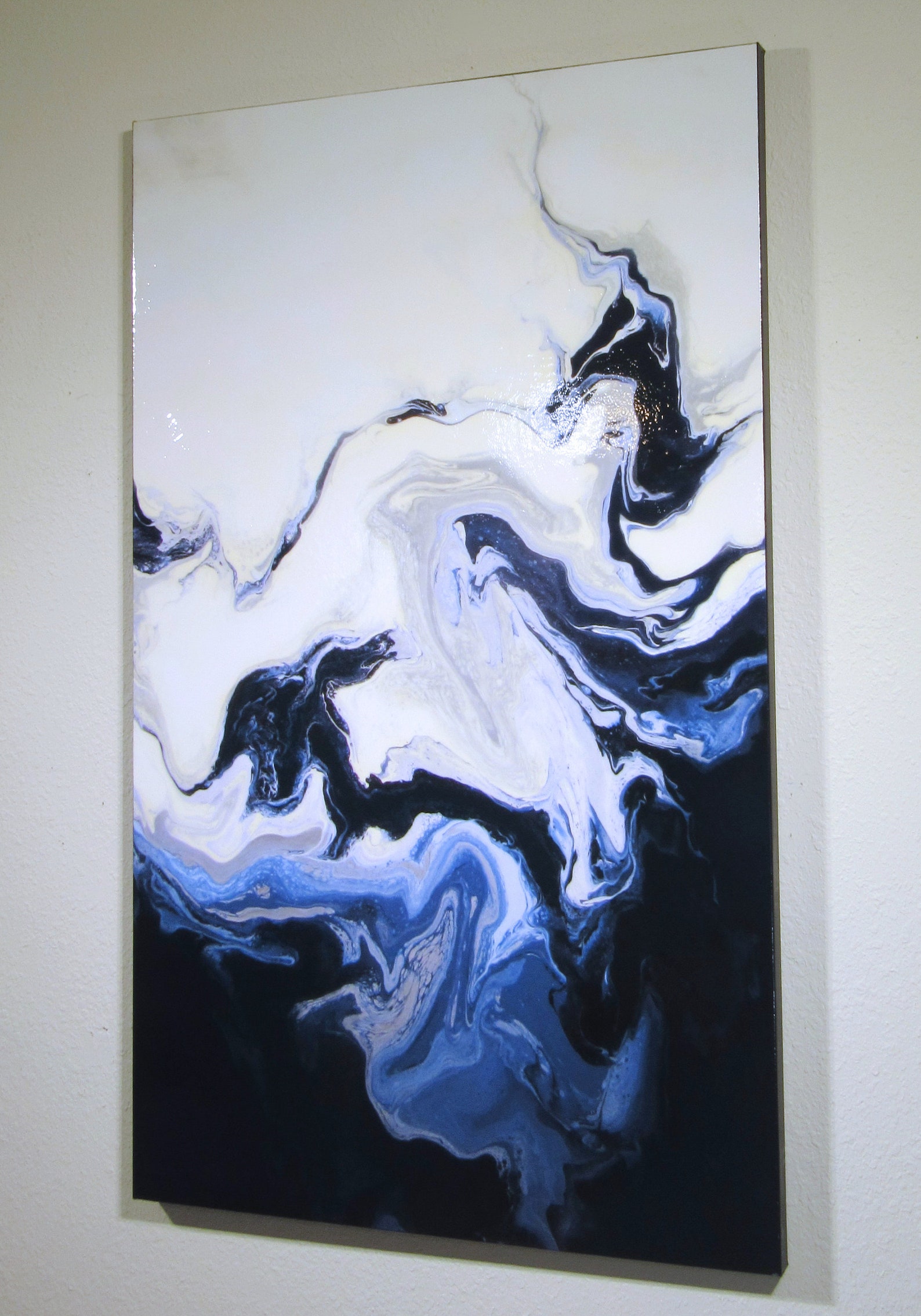 Huge Painting High Gloss Resin Art Ready to Hang 60 X 30 - Etsy