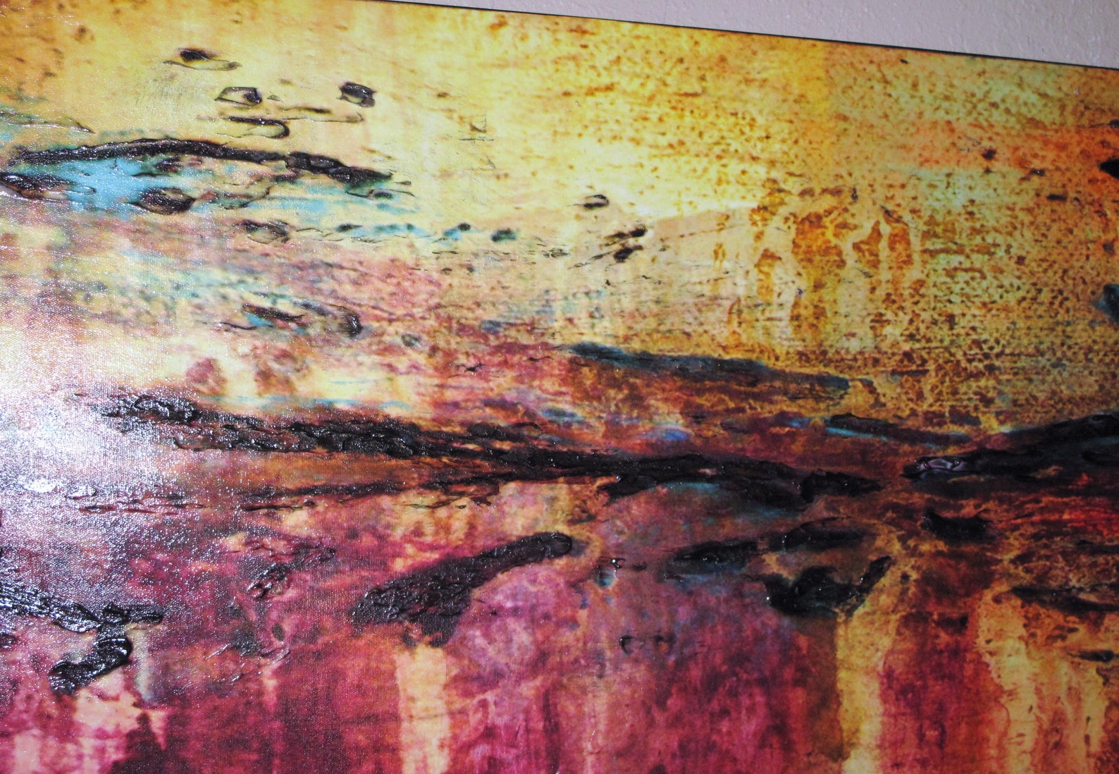 Modern Abstract Textured Canvas Painting Limited Edition | Etsy