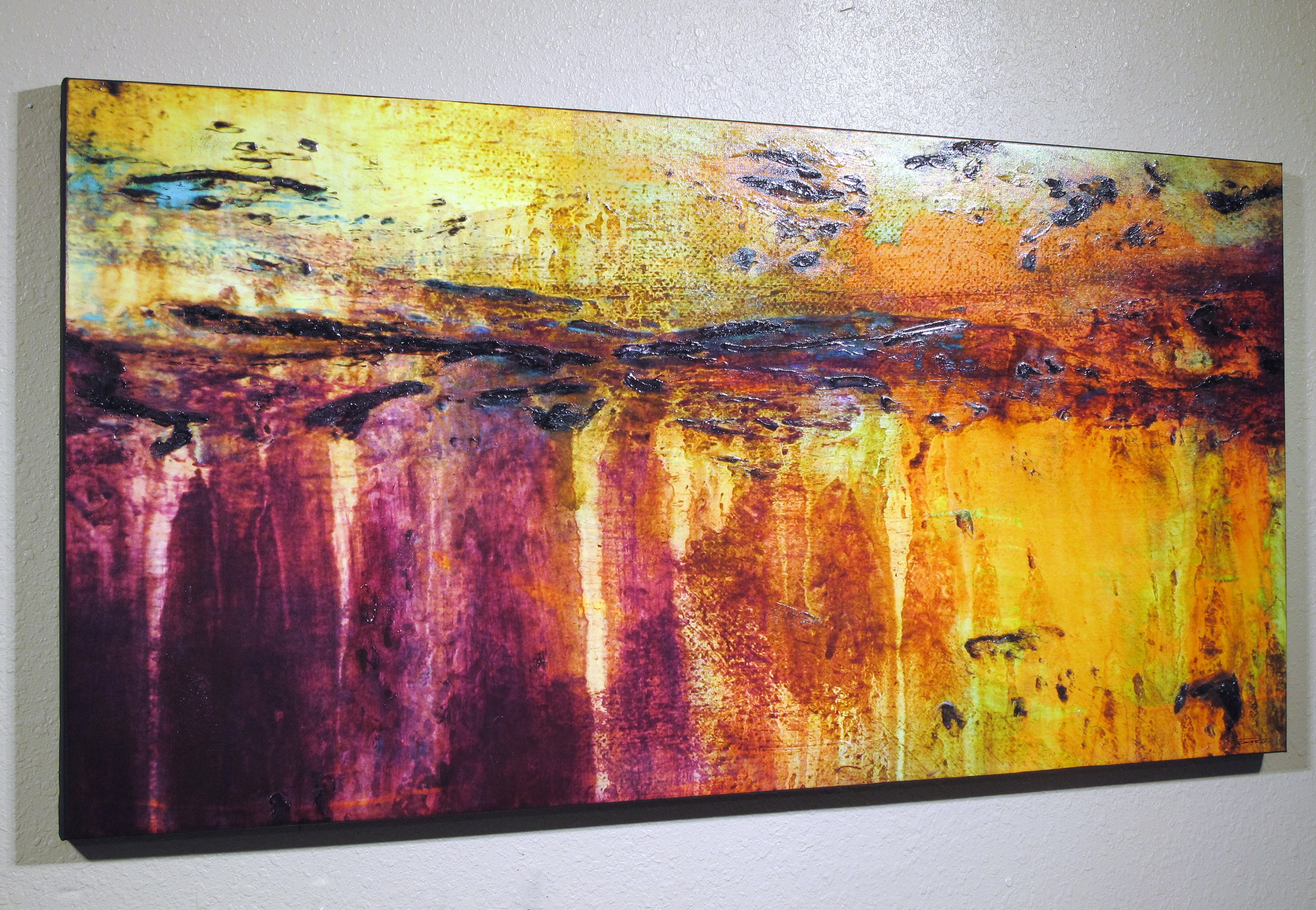 Modern Abstract Textured Canvas Painting Limited Edition | Etsy