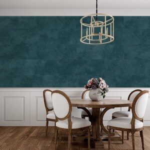 Teal Urban Texture Wallpaper Tiles - Textured Peel and Stick Wallpaper ...