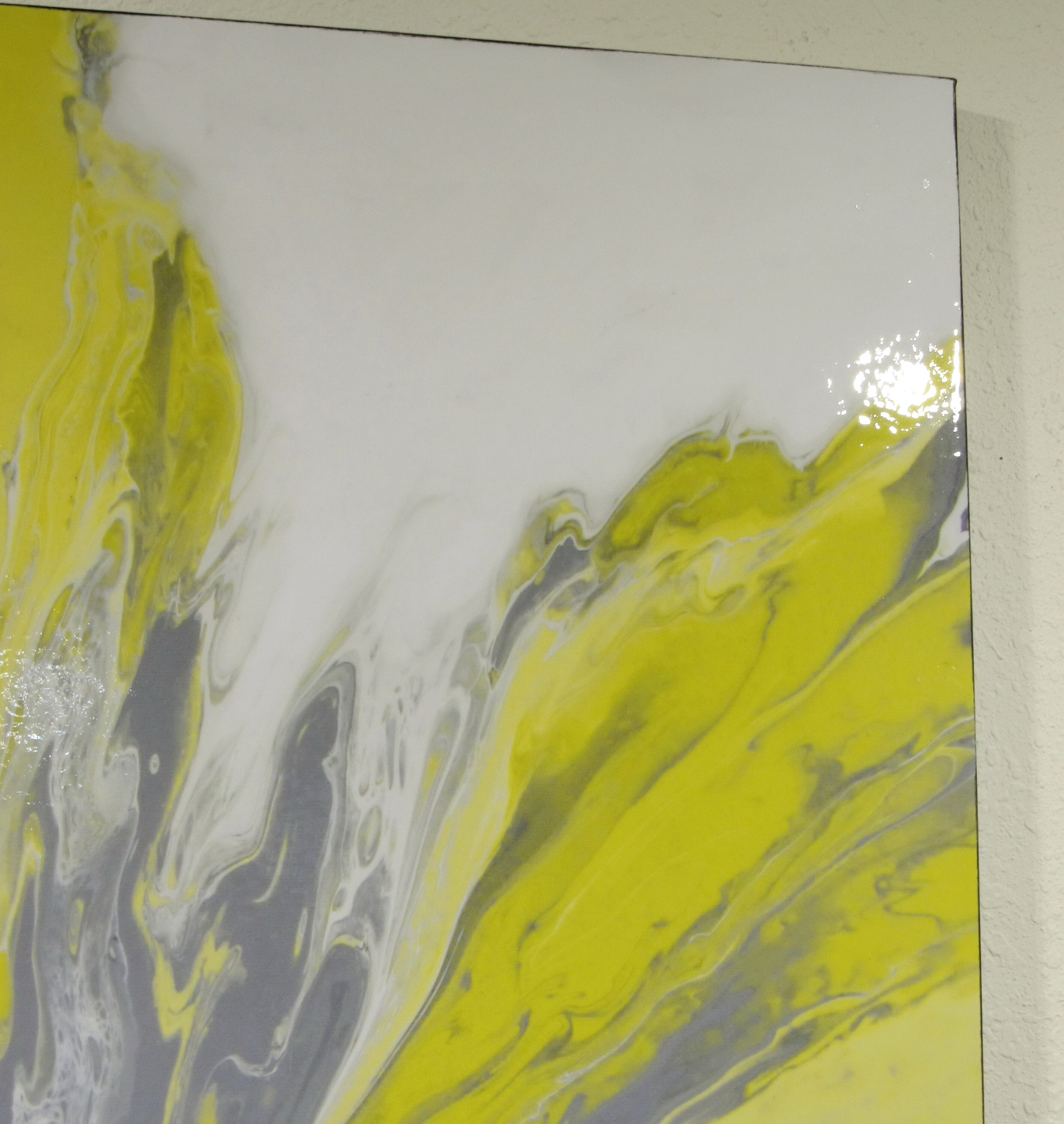 High Gloss Resin Painting, Modern Canvas Wall Art, 48 X 36 Inch - Etsy