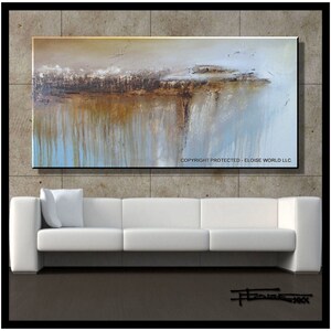 Abstract Textured Canvas Painting: Modern Giclee Wall Art (60x30) - Etsy
