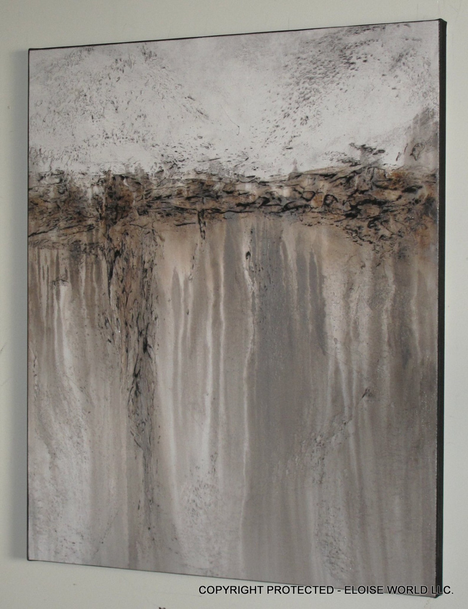 Textured Abstract Painting Modern Canvas Wall Art Limited | Etsy