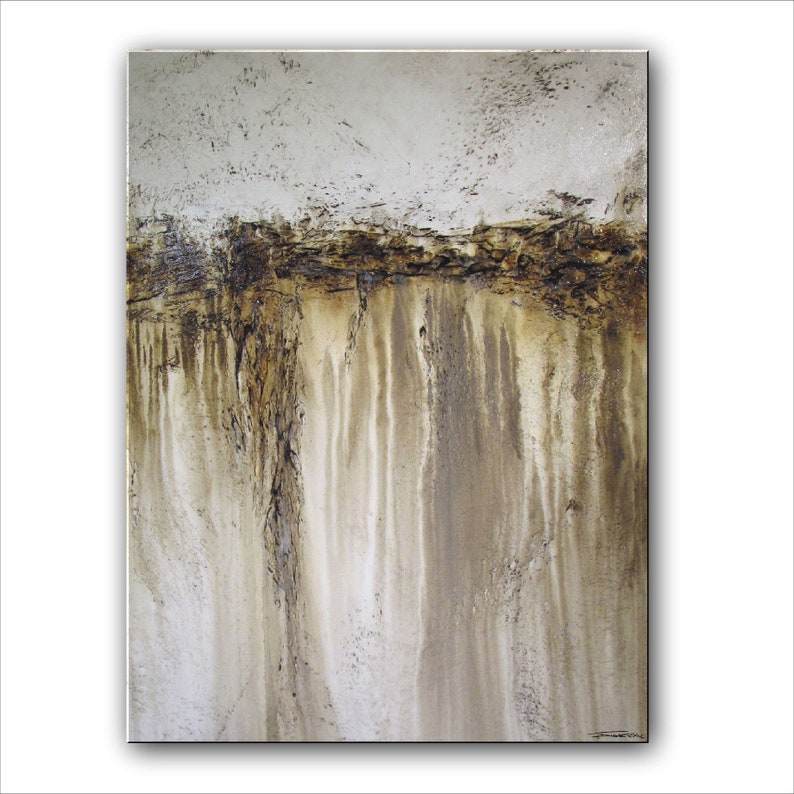 Modern Canvas Wall Art, Textured Abstract Painting, Ready to Hang ...