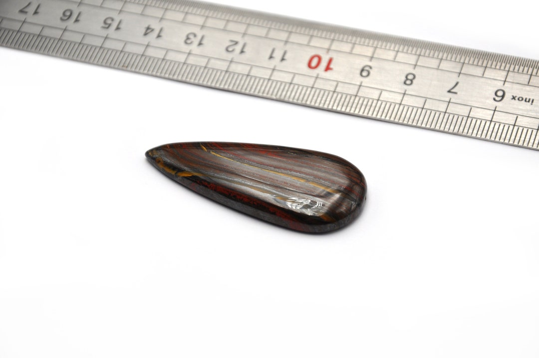 Iron Tiger Eye/oeil De Fer Drop Shape Cabochon 49mmx21mmx6mm Tiger Iron ...
