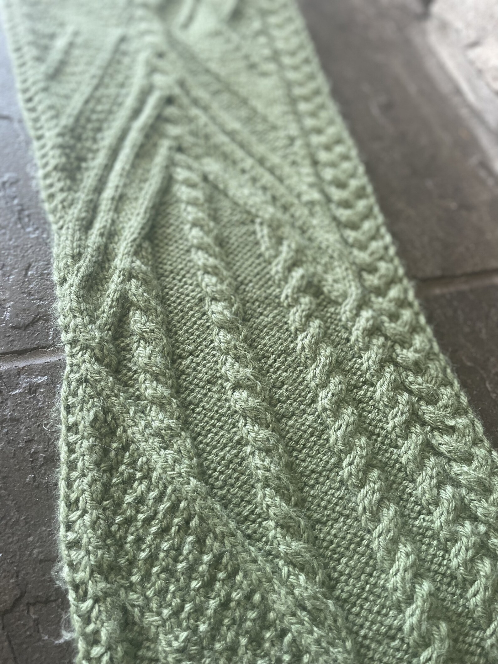 Knitting Pattern Mystery Knit Cable Scarf / Cable Scarf Knitting ...