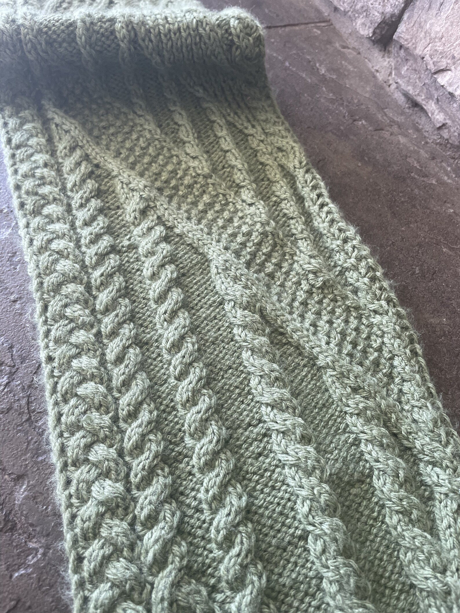 Knitting Pattern Mystery Knit Cable Scarf / Cable Scarf Knitting ...