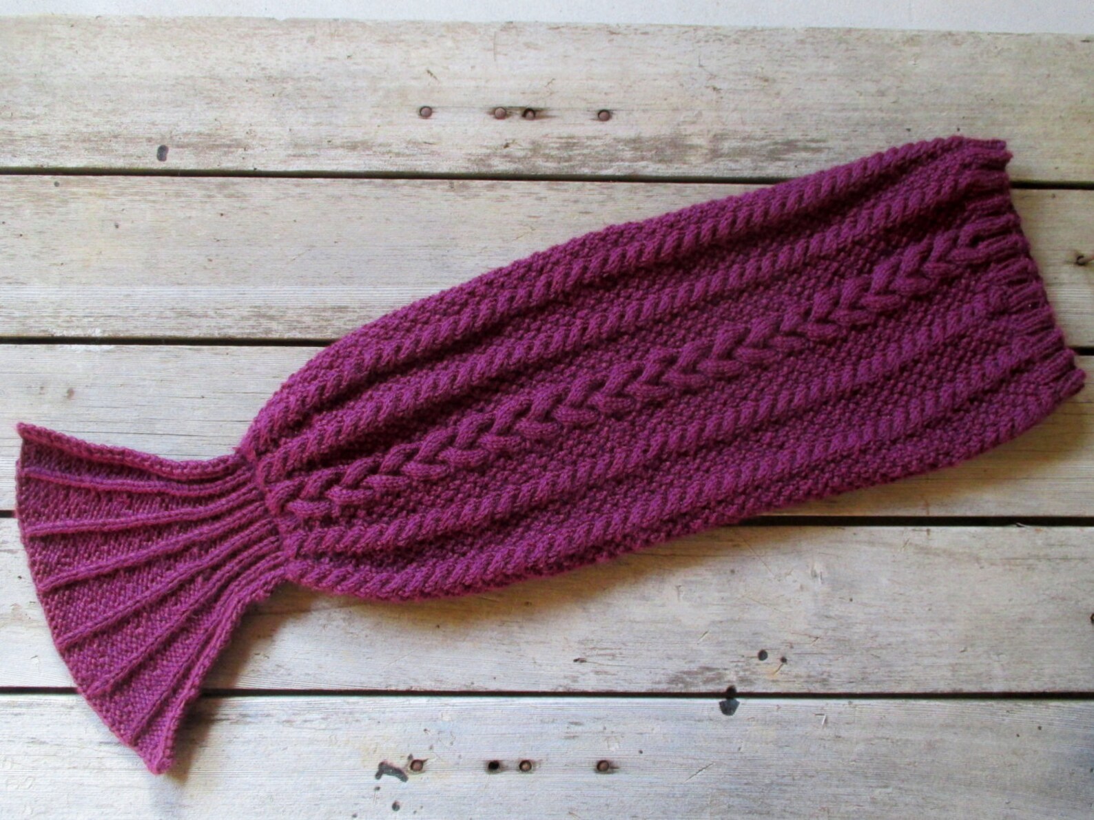 Mermaid Tail Knitting Pattern / Mermaid Blanket Knitting Pattern ...