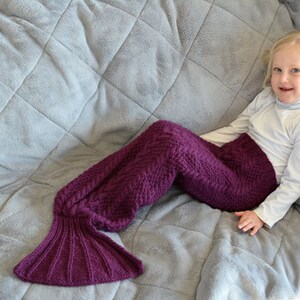 Mermaid Tail Knitting Pattern / Mermaid Blanket Knitting Pattern ...
