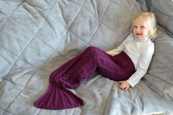 Mermaid Tail Knitting Pattern / Mermaid Blanket Knitting Pattern ...
