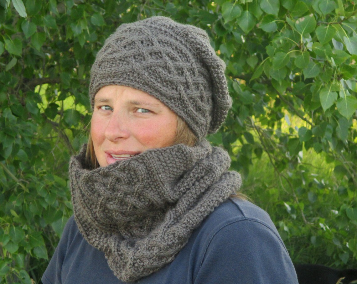 KNITTING PATTERN PDF Hat and Scarf Set Knitting Pattern Hat - Etsy