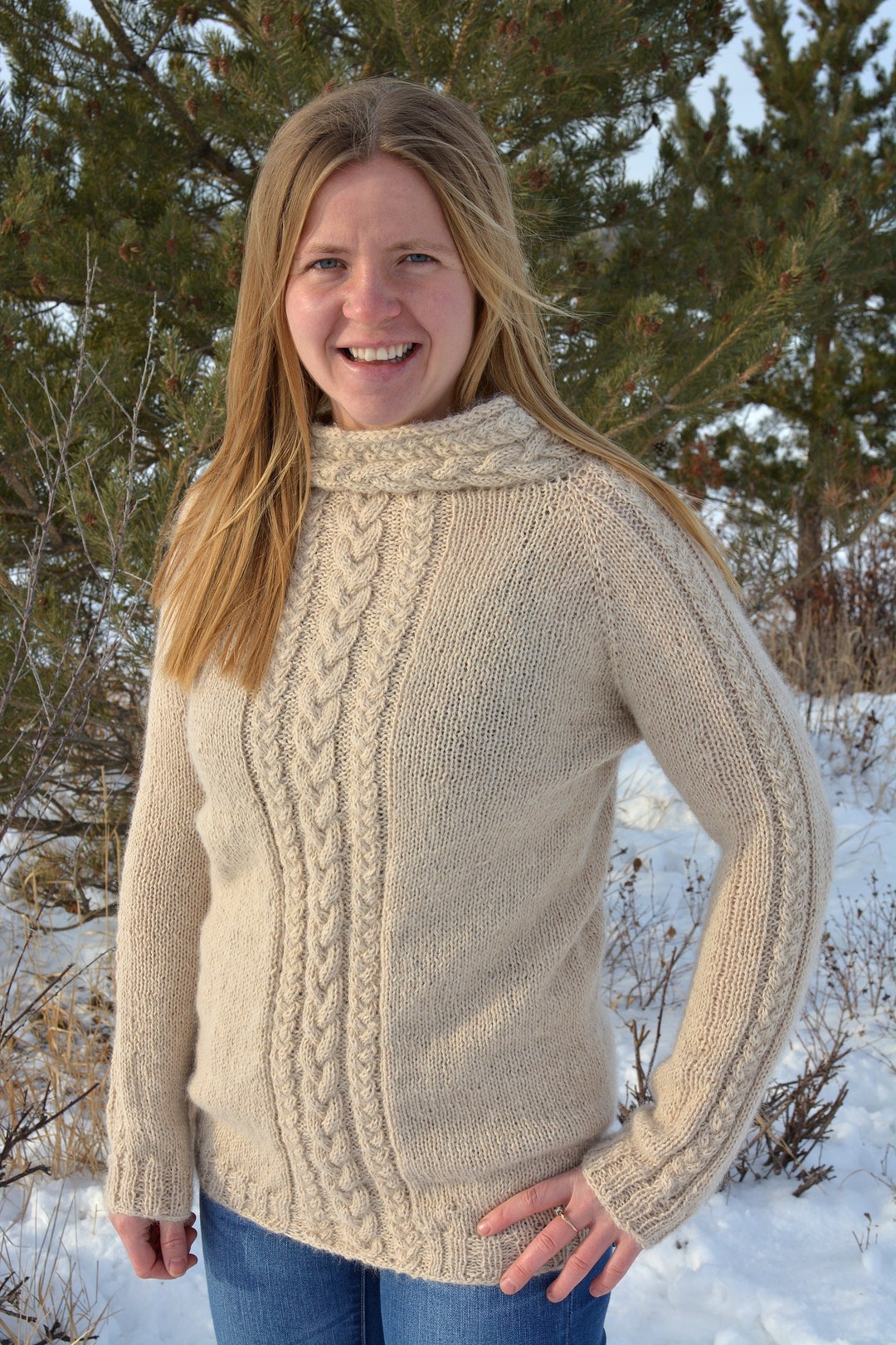 KNITTING PATTERN PDF Adult Elsa Sweater Knit Pattern Sweater - Etsy