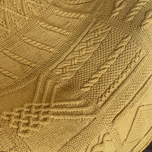 Seamless Cable Blanket Knitting Pattern, Unique Afghan Knitting Pattern ...