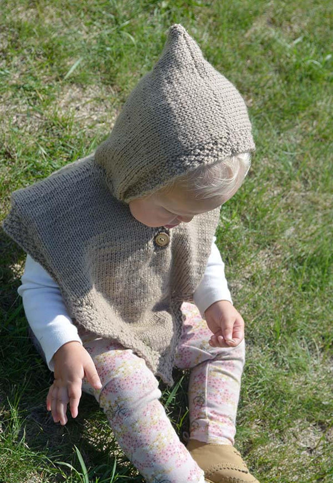 KNITTING PATTERN PDF Hooded Poncho Knit Pattern Poncho - Etsy