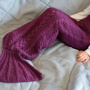 Mermaid Tail Knitting Pattern / Mermaid Blanket Knitting Pattern ...