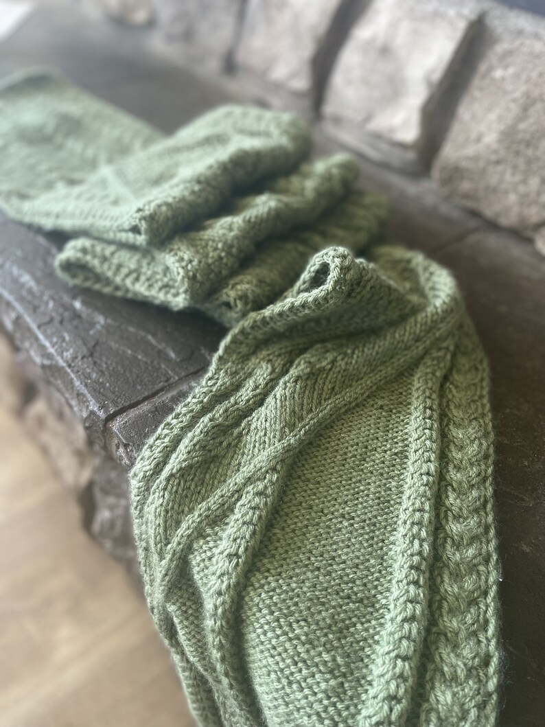 Knitting Pattern Mystery Knit Cable Scarf / Cable Scarf Knitting ...