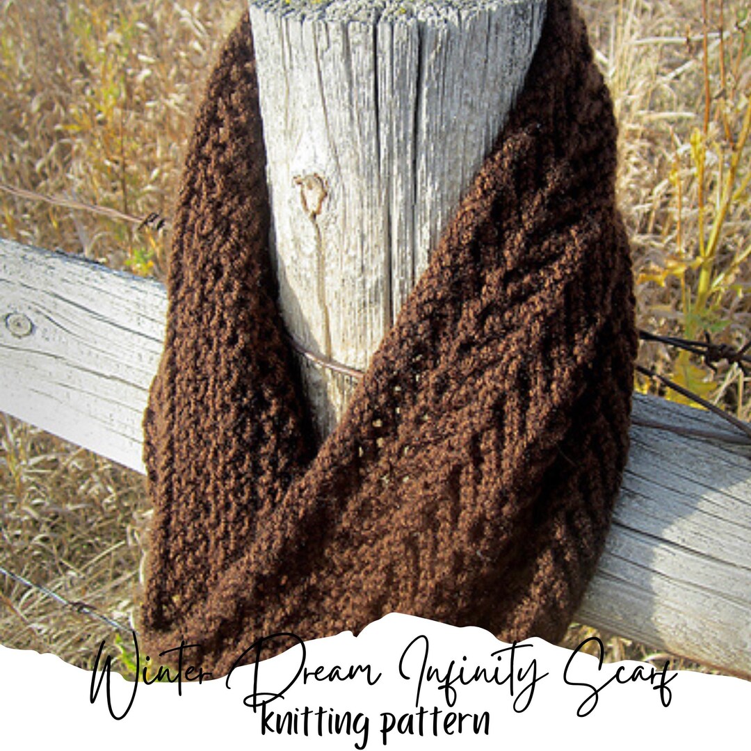 KNITTING PATTERN SCARF Pdf, Scarf Pattern, Infinity Scarf, Knit Pattern ...