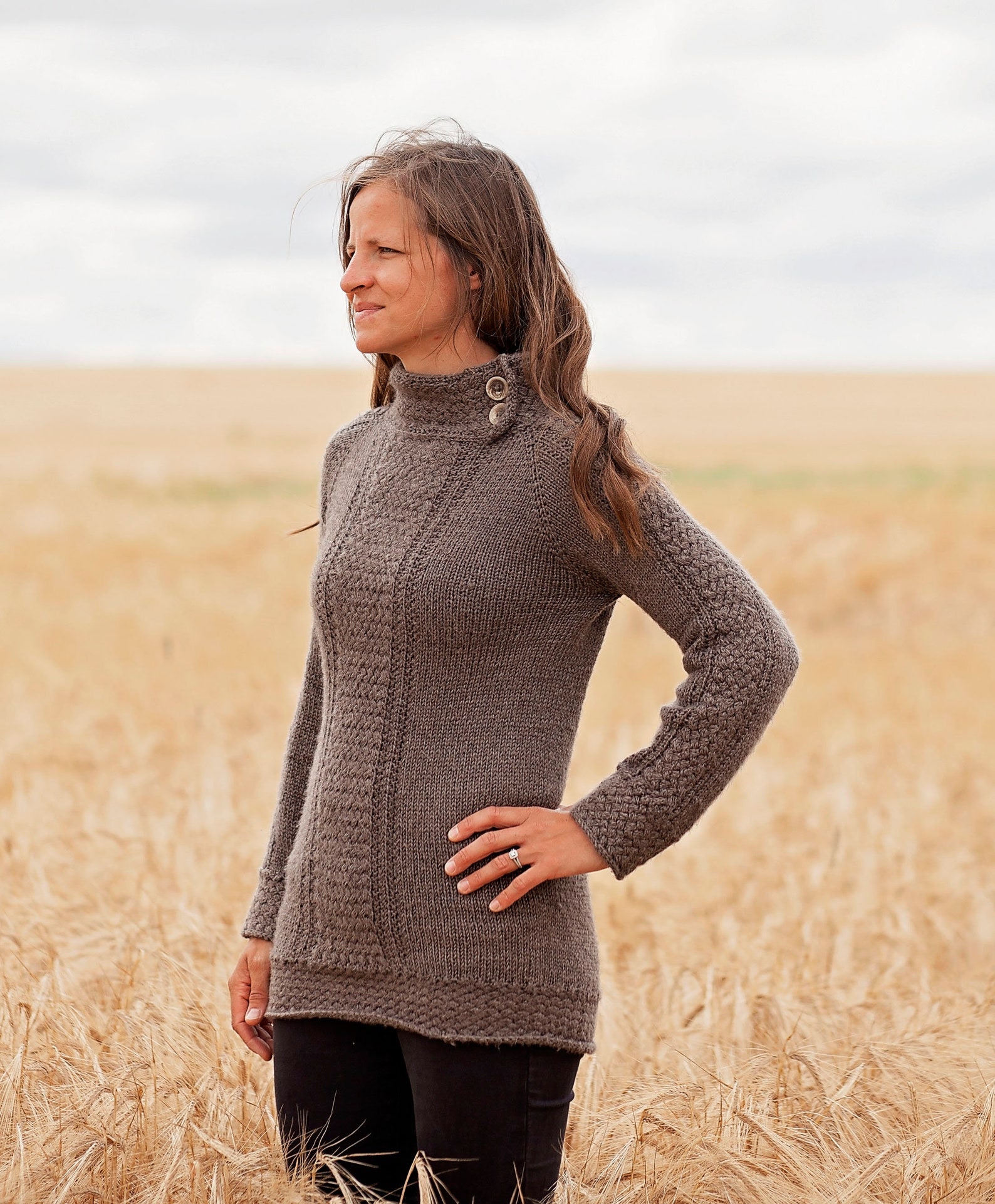 Sweater Knitting Pattern / Seamless Knit Sweater Pattern / Adult ...
