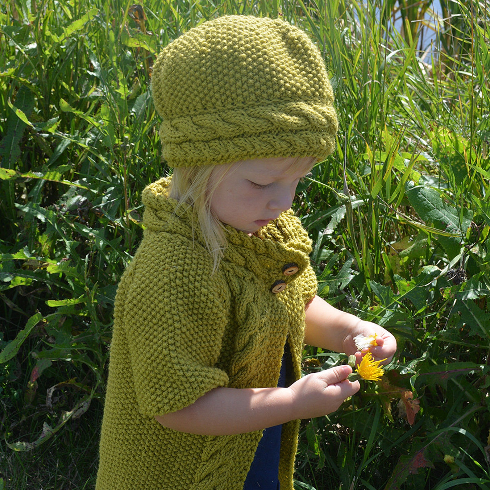 KNITTING PATTERN PDF Little Miss Susie's Set - Knit Hat - Knit Cardigan ...
