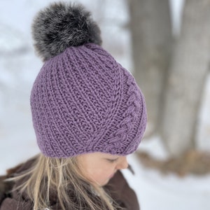 KNITTING PATTERN PDF Hat Knit Pattern Hat Cable Hat - Etsy Canada