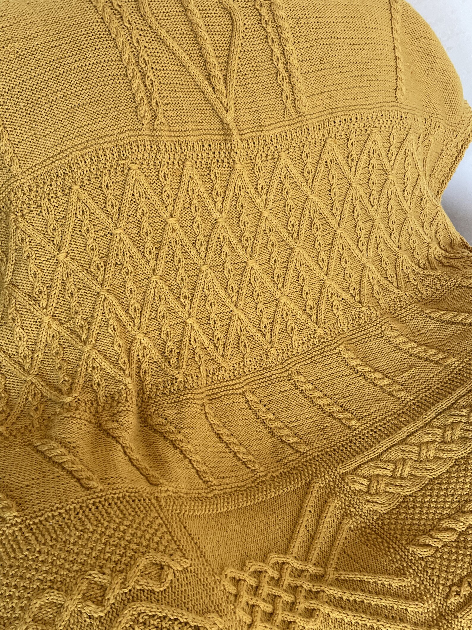 Seamless Cable Blanket Knitting Pattern, Unique Afghan Knitting Pattern ...