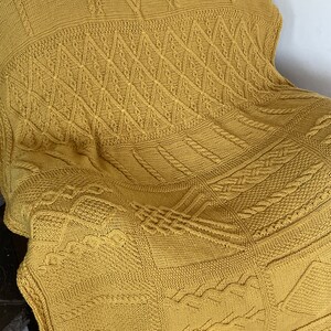 Seamless Cable Blanket Knitting Pattern, Unique Afghan Knitting Pattern ...