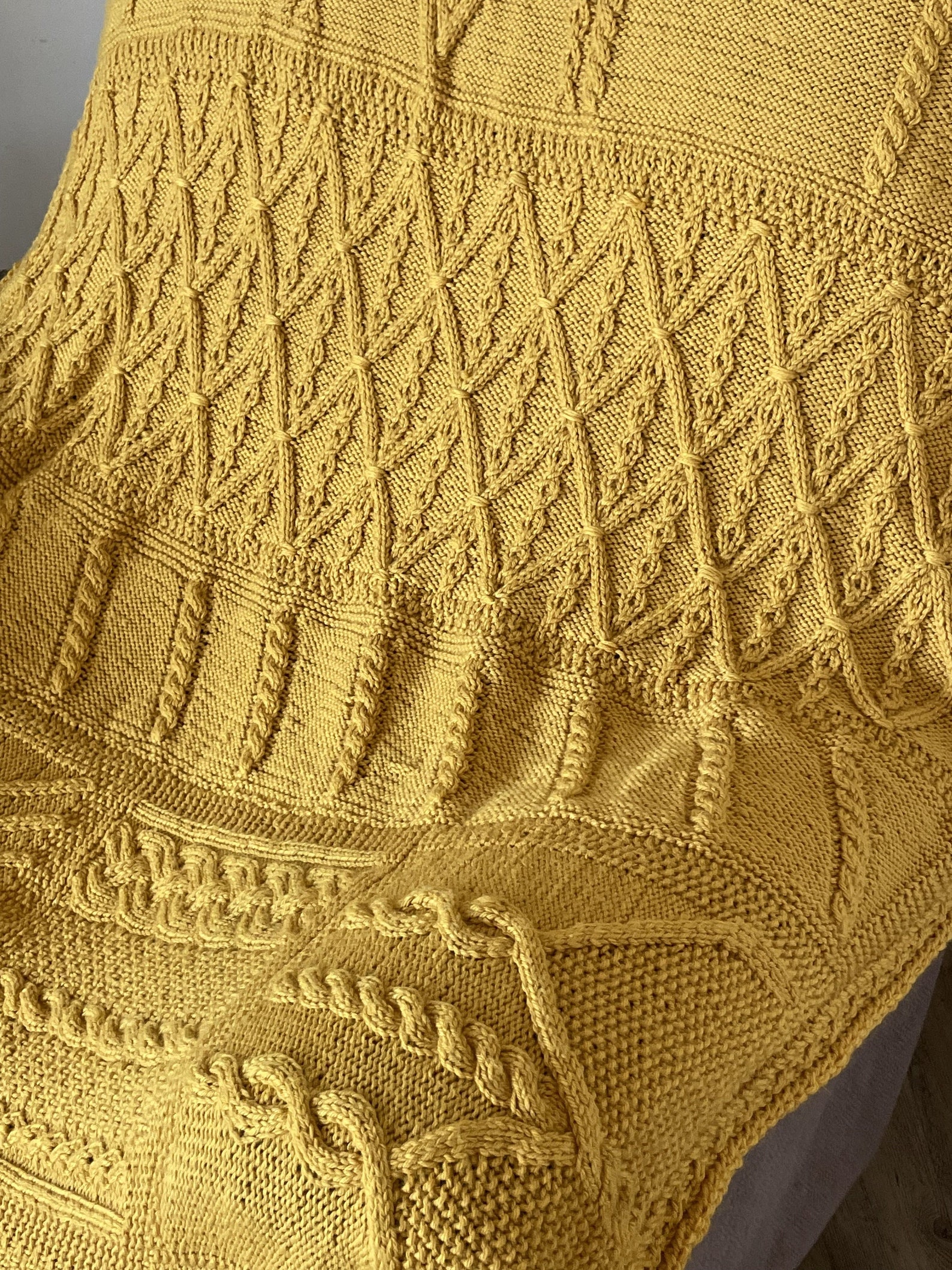 Seamless Cable Blanket Knitting Pattern, Unique Afghan Knitting Pattern ...