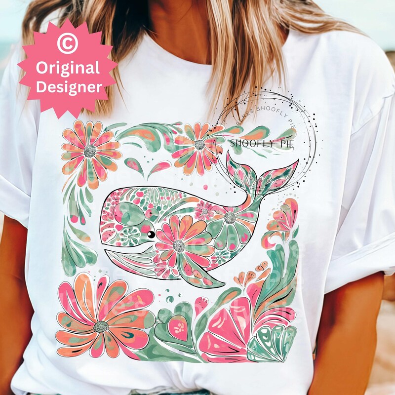 Preppy Whale - Etsy