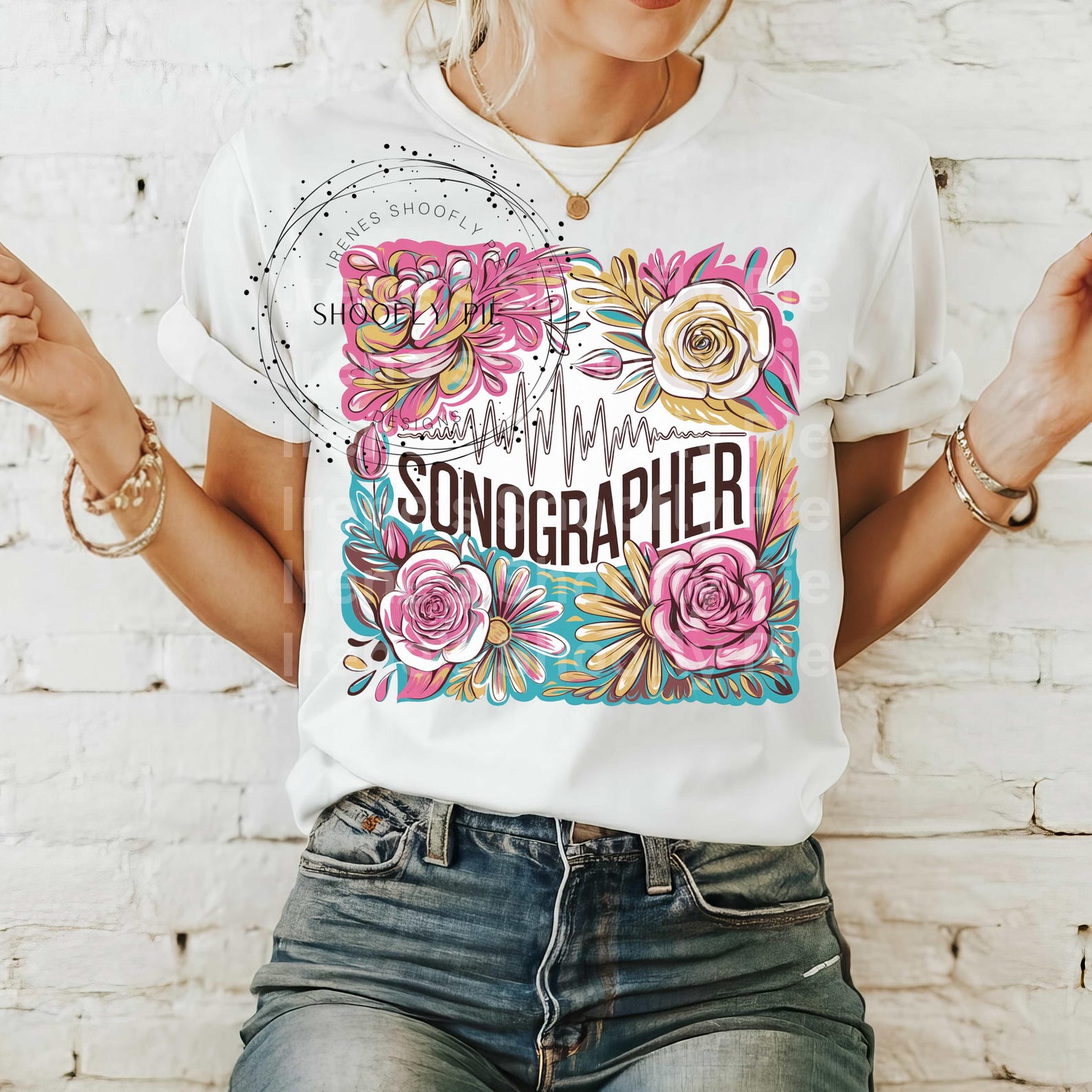 Sonographer PNG, Boho Floral Png, Sonographer Sublimation Designs ...