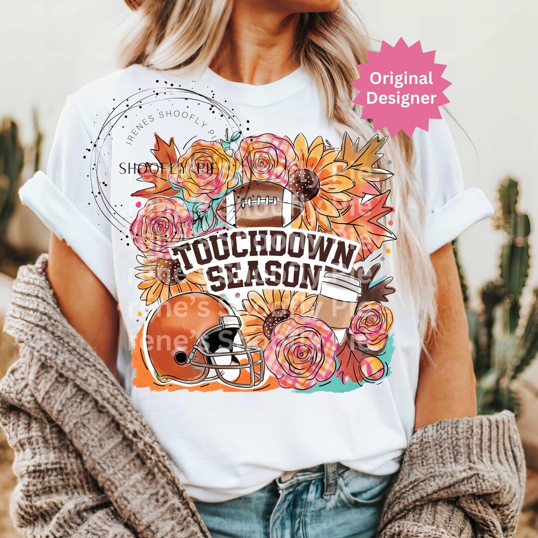 Touchdown Season Png, Retro Football PNG, Football Sublimation Design ...