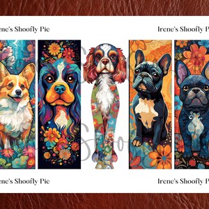 Tails N Tales Printable Bookmark Set - Quirky Dog Bookmark Set - Puppy ...