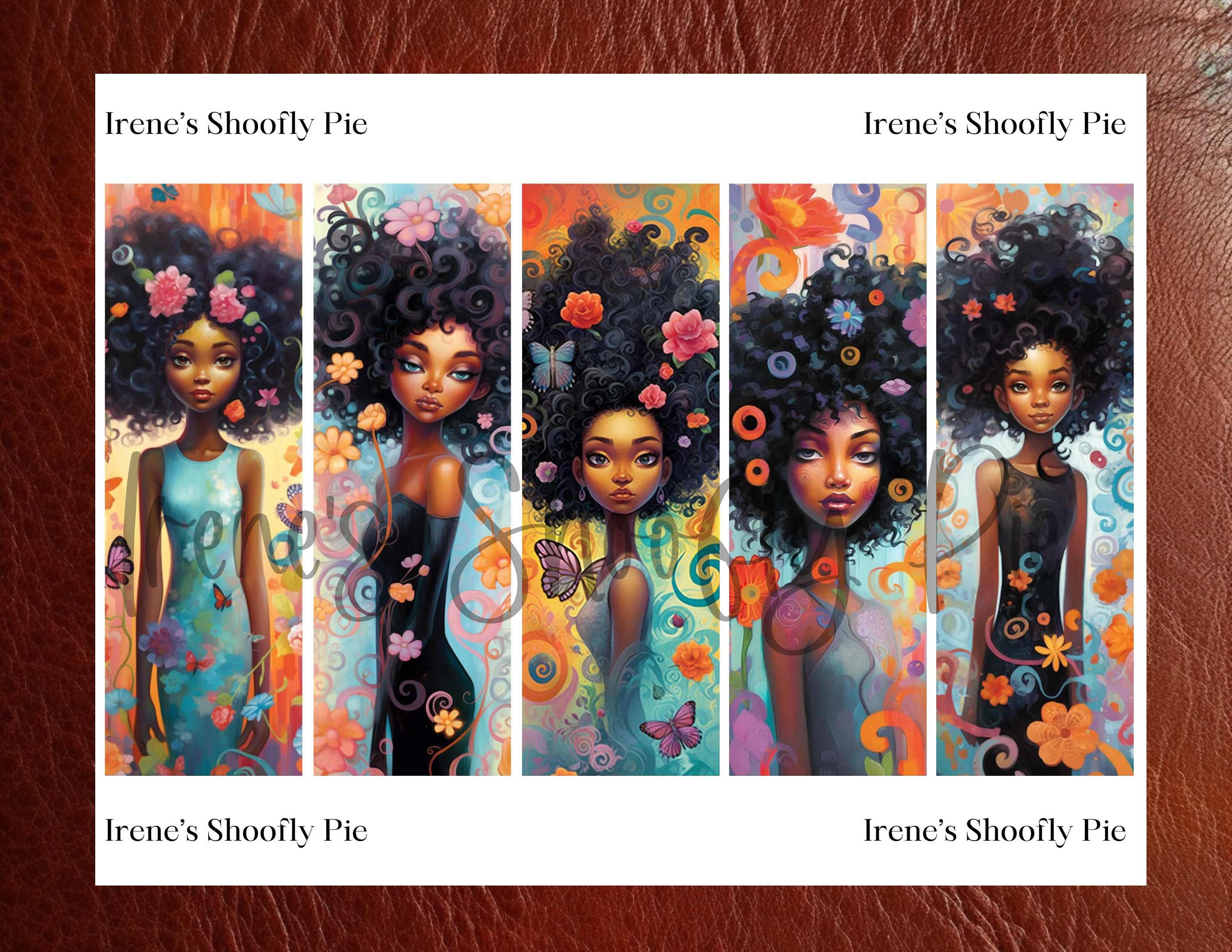 Whimsical Girl Printable Bookmark Set Quirky Girls Bookmark Sets Cute ...