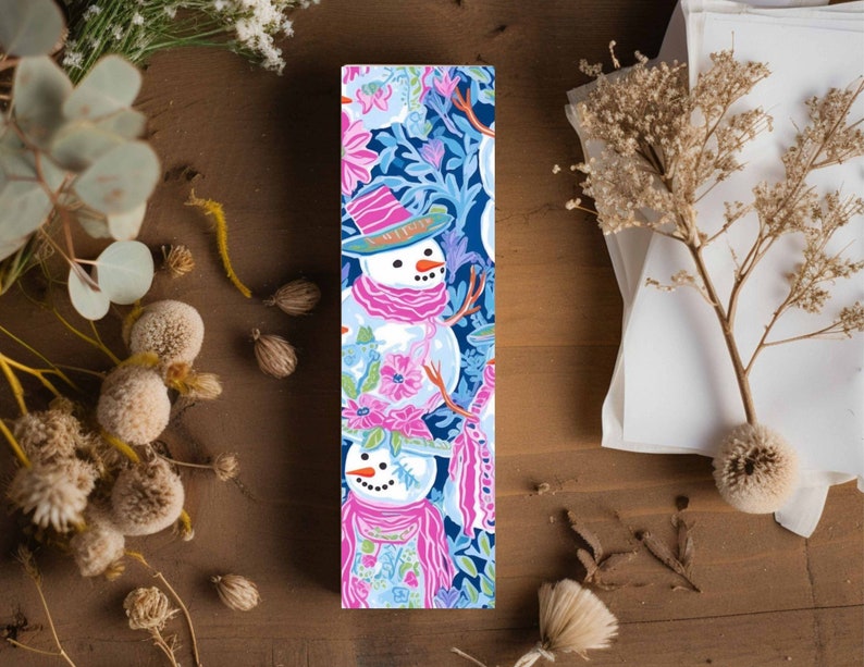 Preppy Christmas Printable Bookmark Set Christmas Bookmarks Digital ...