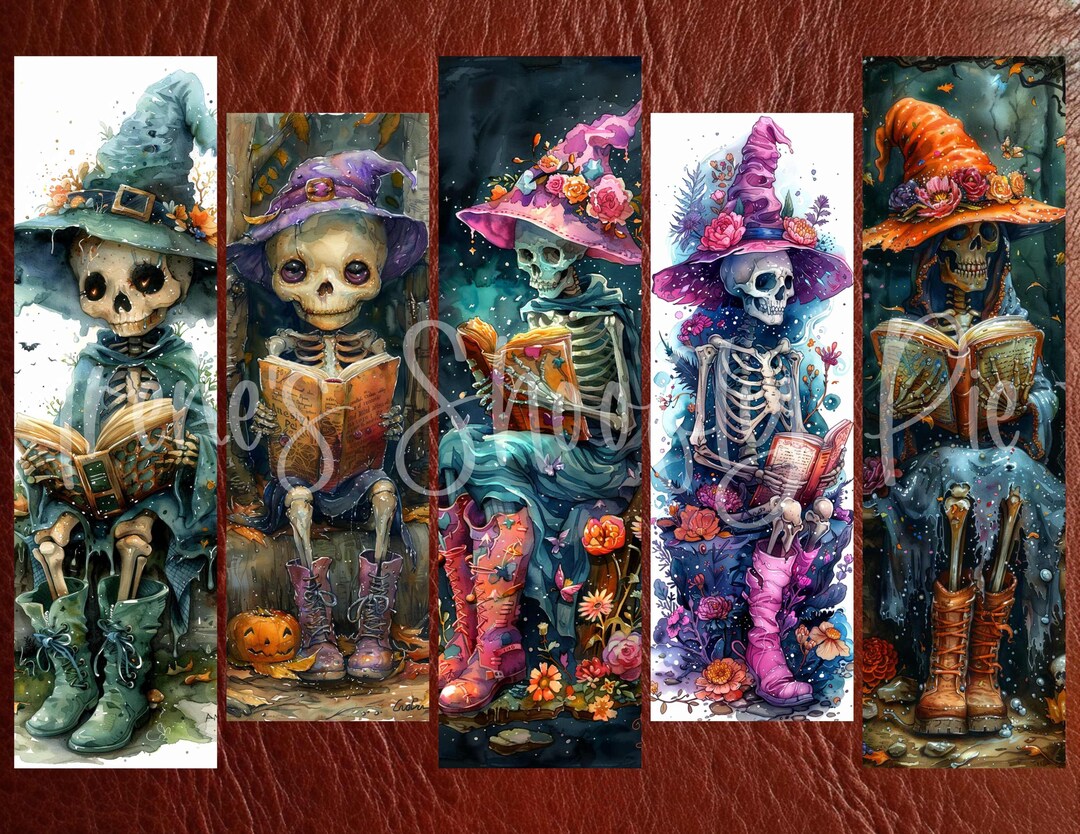 Halloween Skeleton Bookmark Sets Spicy Book Club Booktok Bookmarks ...