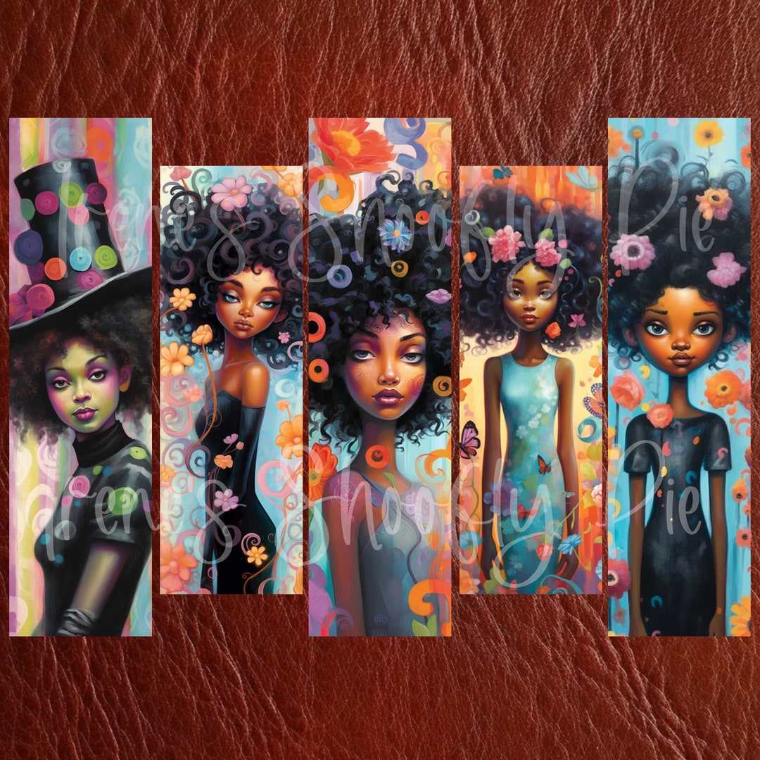 Whimsical Girl Printable Bookmark Set - Quirky Girls Bookmark Sets ...